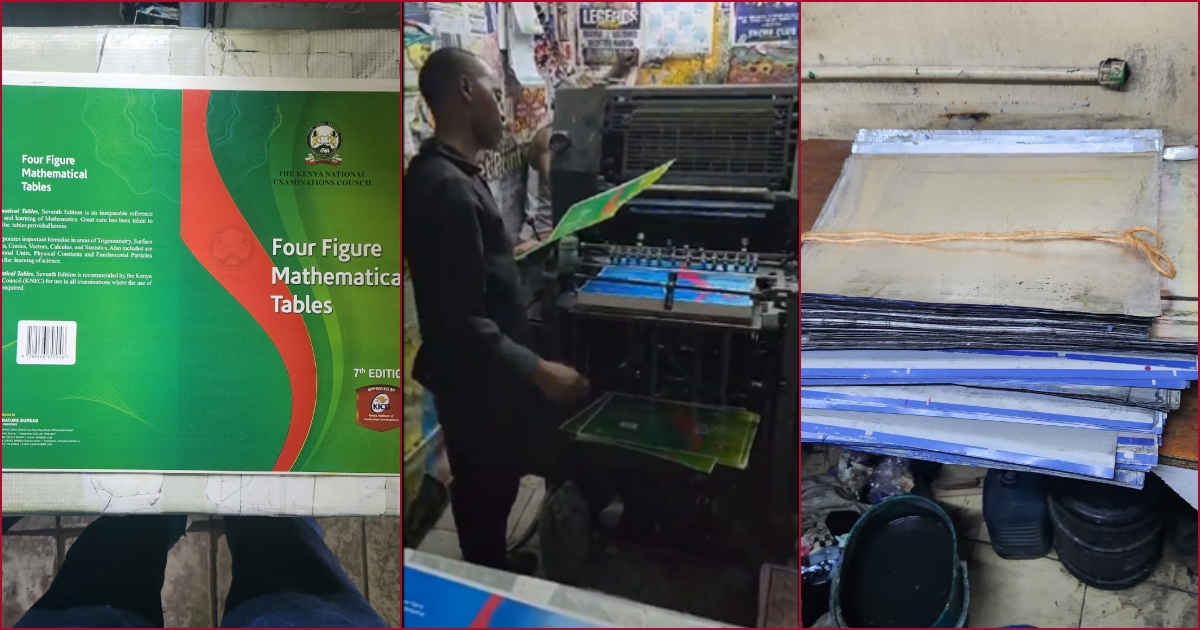 DCI Arrests 4 Suspects Busted Printing Counterfeit KNEC Mathematical Tables